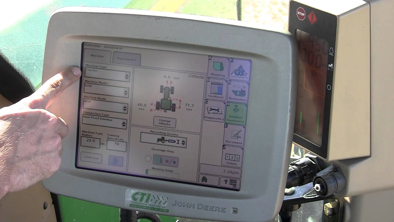 Machine Setup Tutorial on a GS2/GS3 Greenstar Display - YouTube