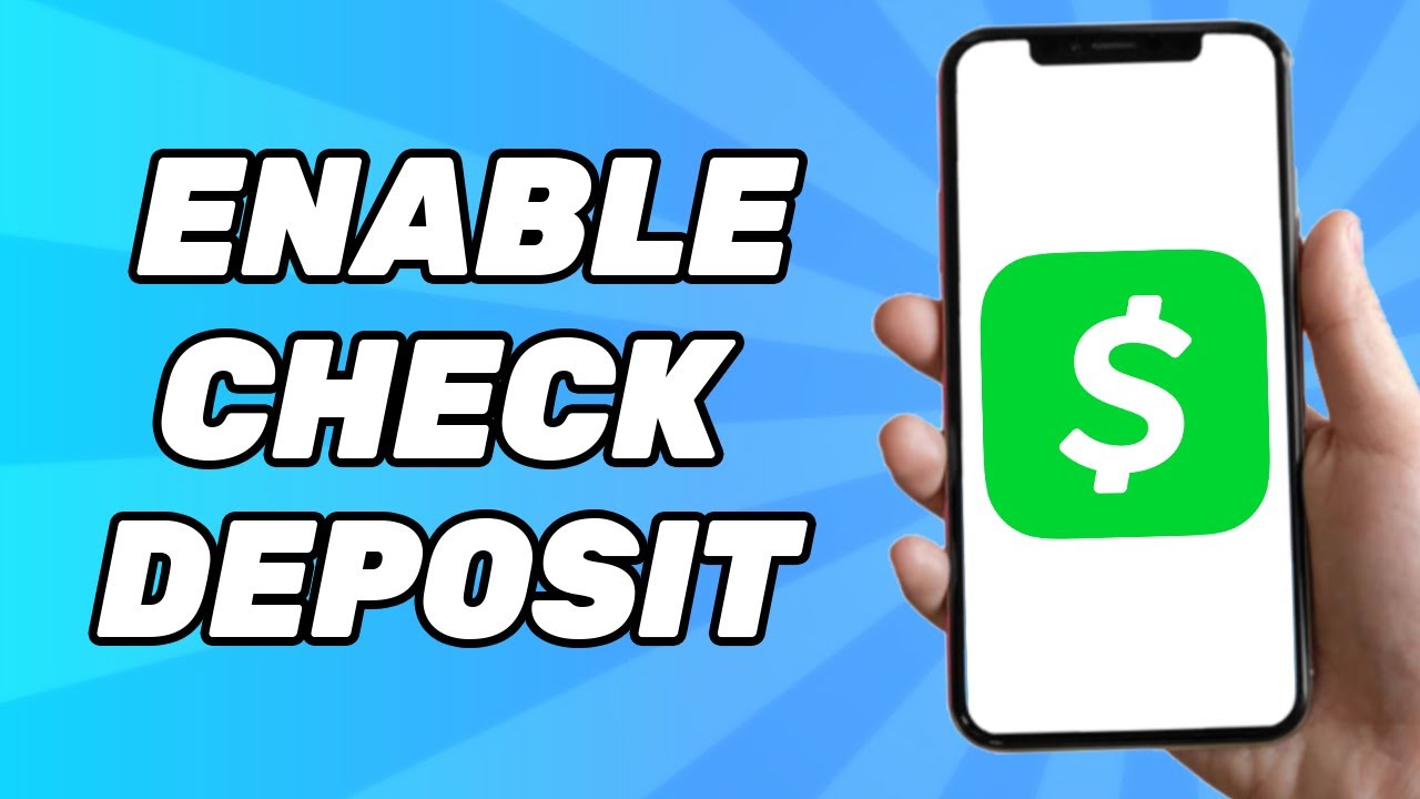 How To Enable Cash App Check Deposit - YouTube