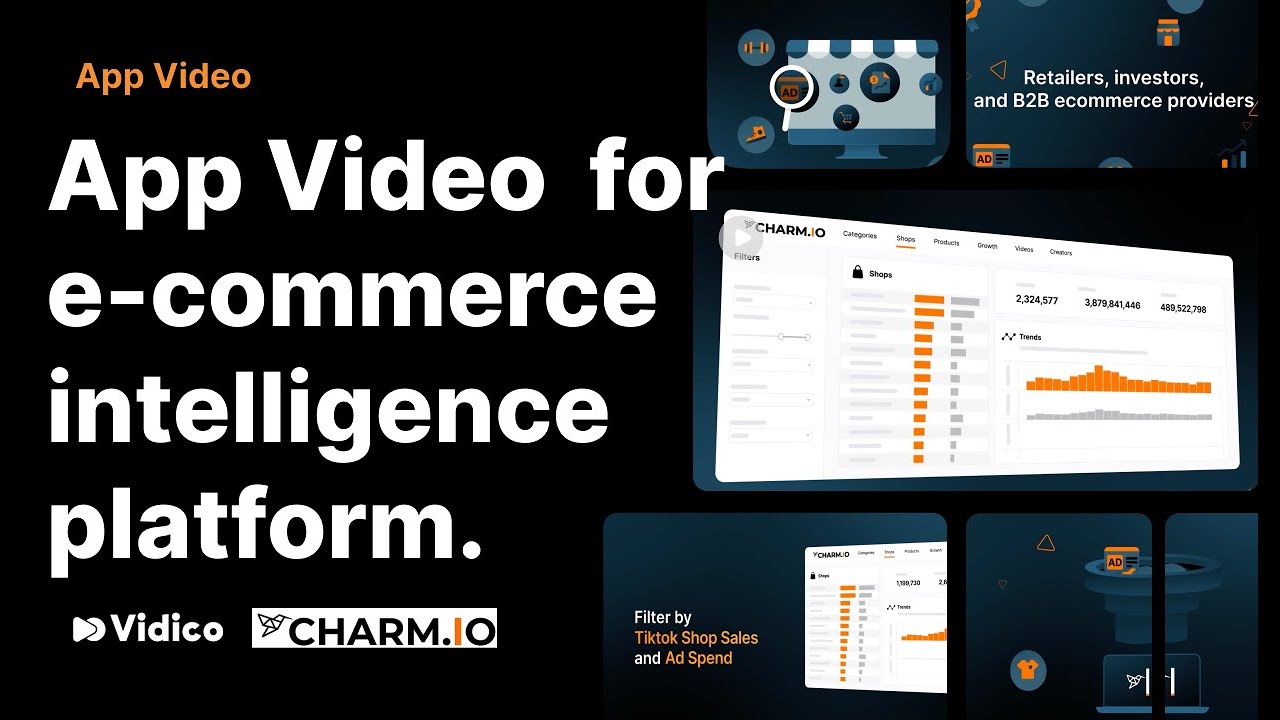 App video Example: Charm.io - YouTube