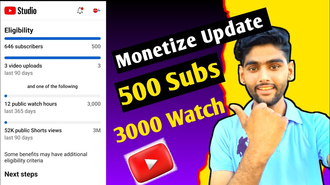 500 Subscribe And 3000 Watchtime Monetize Apply | Youtube monetize ...