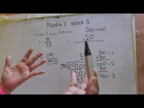 PAANO MAG CONVERT FRACTION TO DECIMAL. GRADE 7 - YouTube