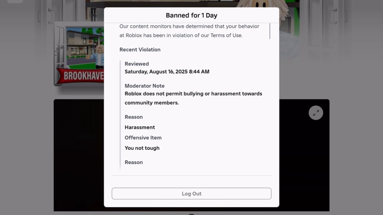 Roblox warn/ban Speedrun 2:54 - YouTube