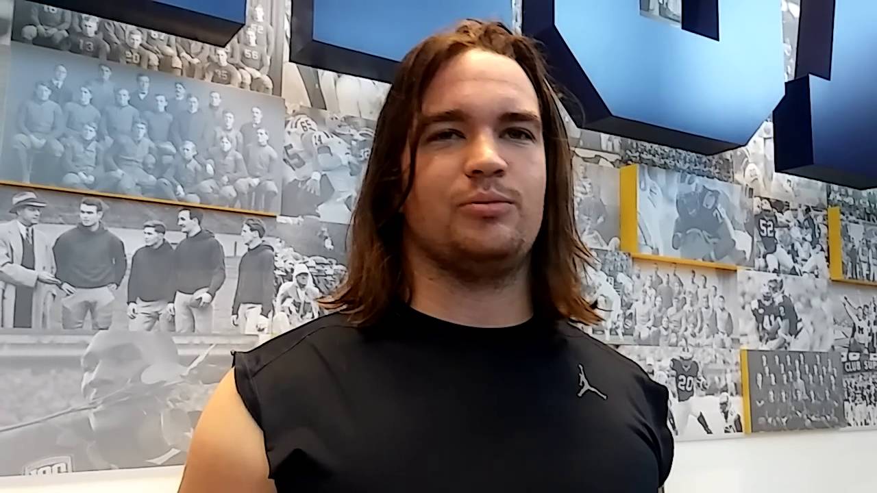 Michigan FB Henry Poggi on in-house wrestling, old-man slippers, rent ...