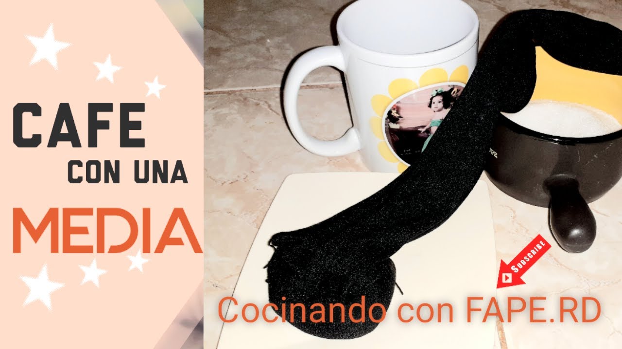 COLANDO CAFE CON UNA MEDIA O CALCETÍN, SÚPER FACIL. - YouTube