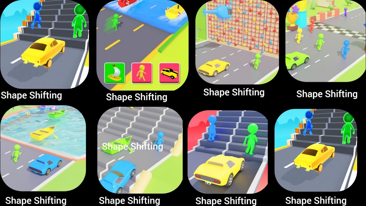 Shape shifting All Levels 🚗🚦🚦🚗 Walkthrough Android,ios Gameplay PC Full ...