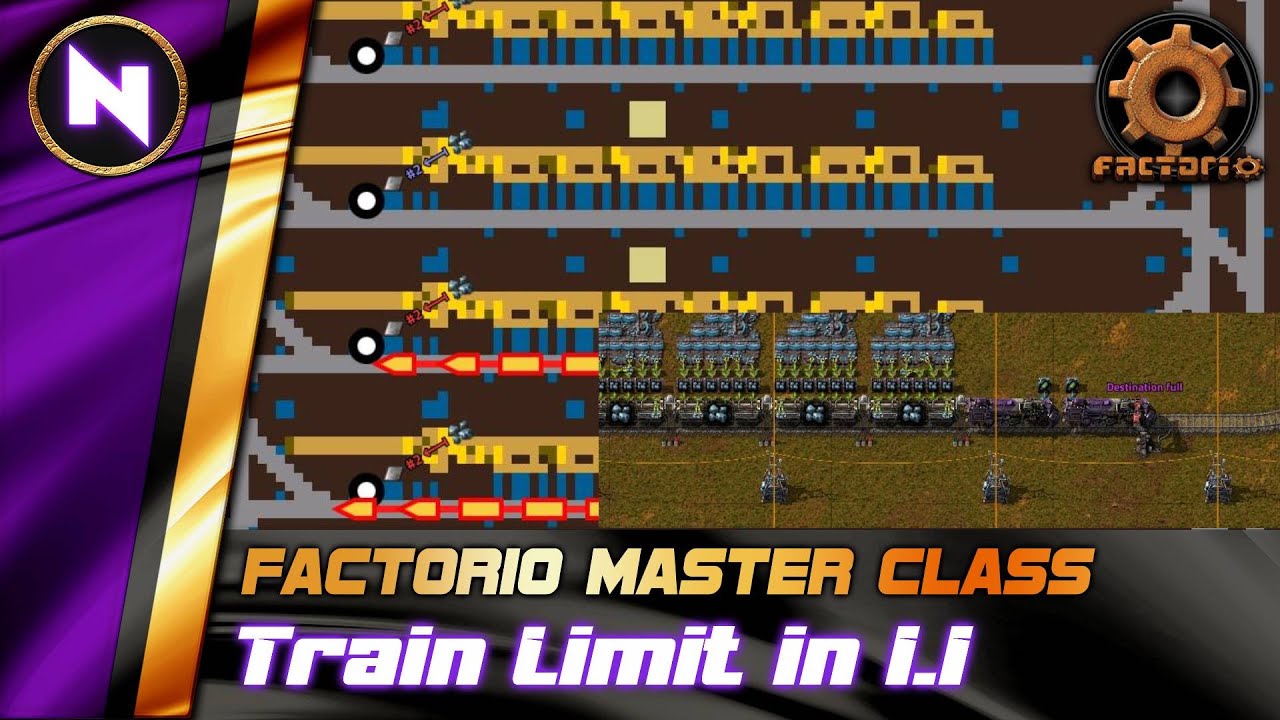 Train Limits in 1.1 and how to Upgrade Many-to-Many Train Networks | Factorio Tutorial/Guide/How ...