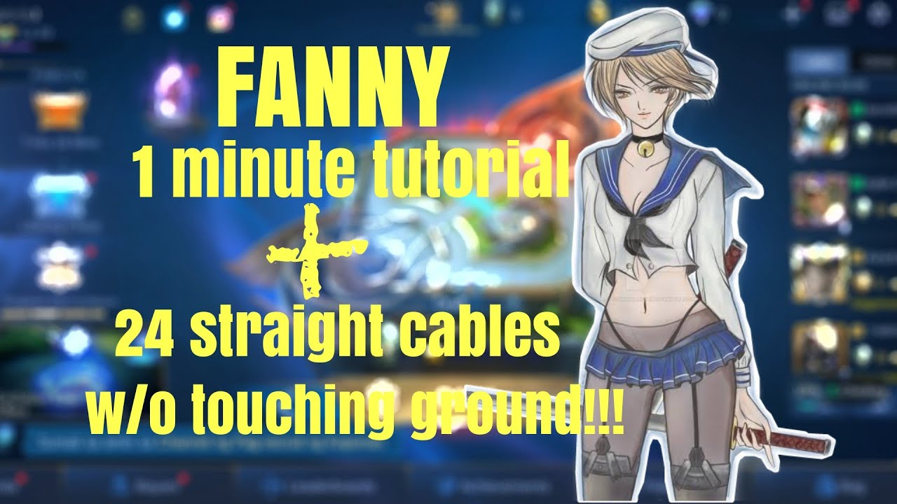 Fanny tutorial + 24 straight cables without touching the ground - YouTube