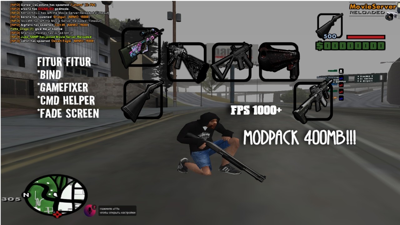 MODPACK GTA COMPE BOOST FPS 1000+ || FOR LOW END PC || SUPPORT SERVER ...