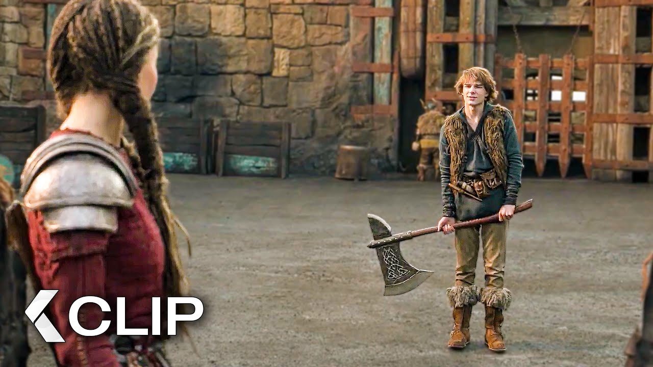 Astrid And Hiccup Meet In The Arena Scene - HOW TO TRAIN YOUR DRAGON ...