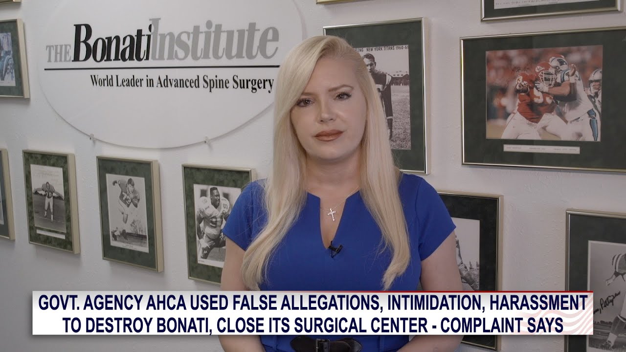 VIDEO STATEMENT- Bonati Spine Institute files $500 million lawsuit ...