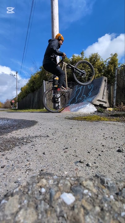 something a bit different: 1st fakie #mtb #bmx #street #shorts - YouTube