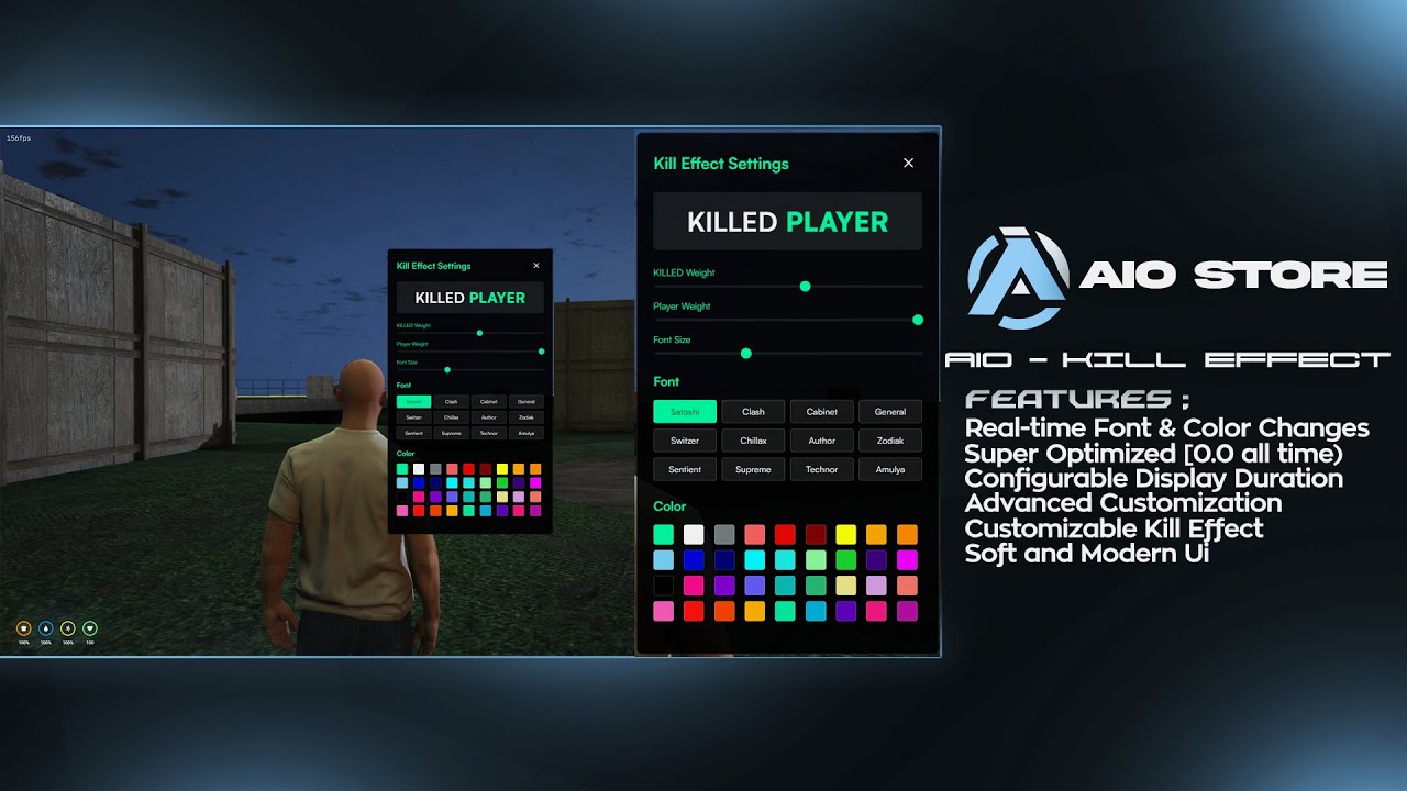 [QB/ESX] FiveM | Aio Kill Effect System | aio-killeffect [PAID] - YouTube