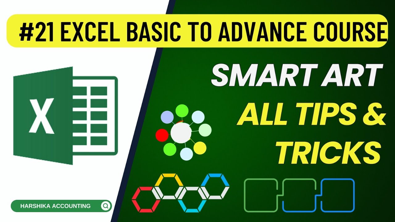 #21 Excel Basic to advance course l Excel Smart Art in Hindi | Learn ...