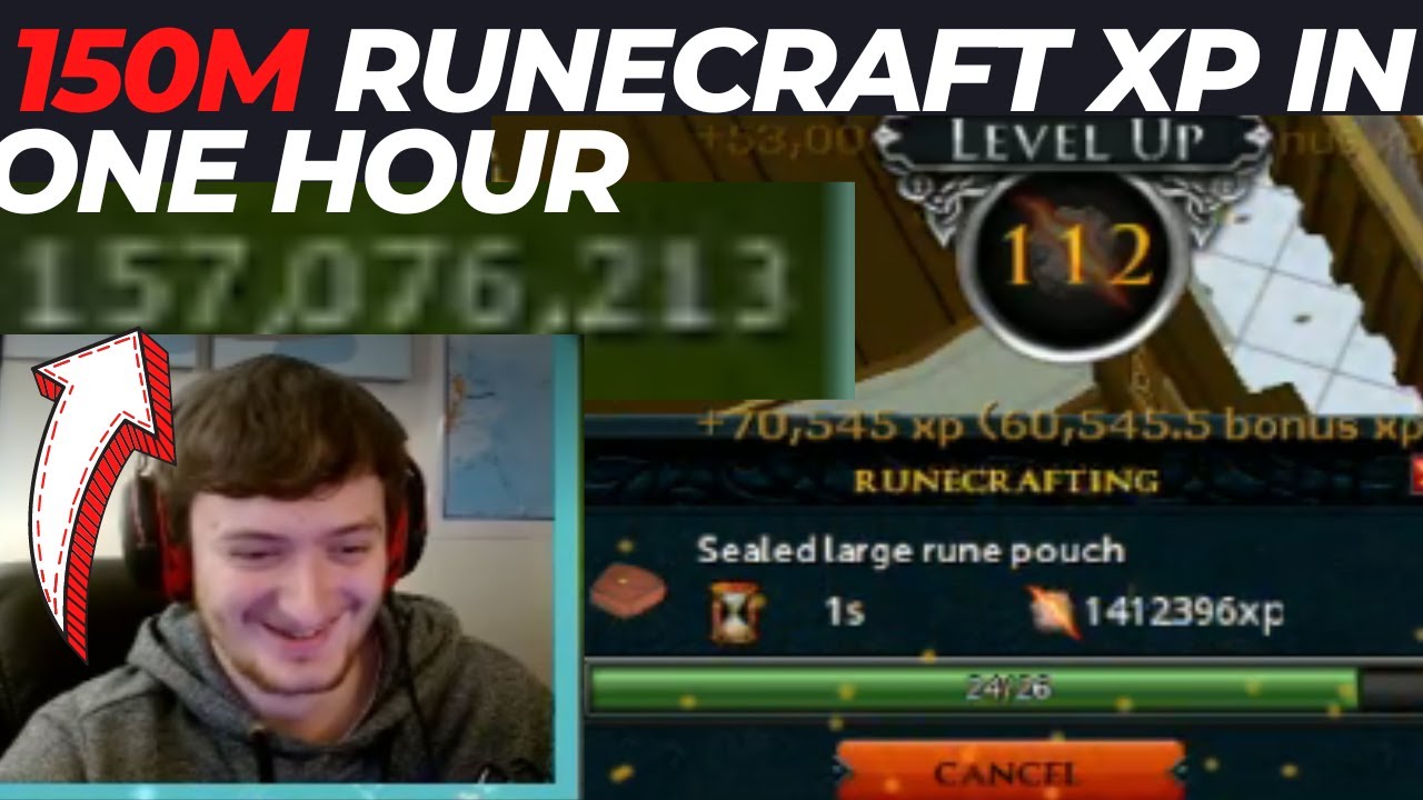150M XP An Hour in RuneCrafting Is Possible on RuneScape - YouTube