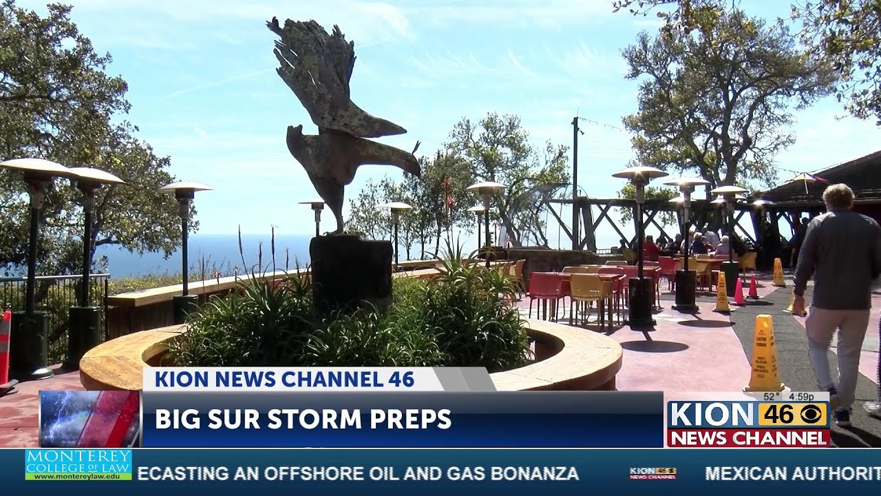 Big Sur businesses preparing for the upcoming storm - YouTube