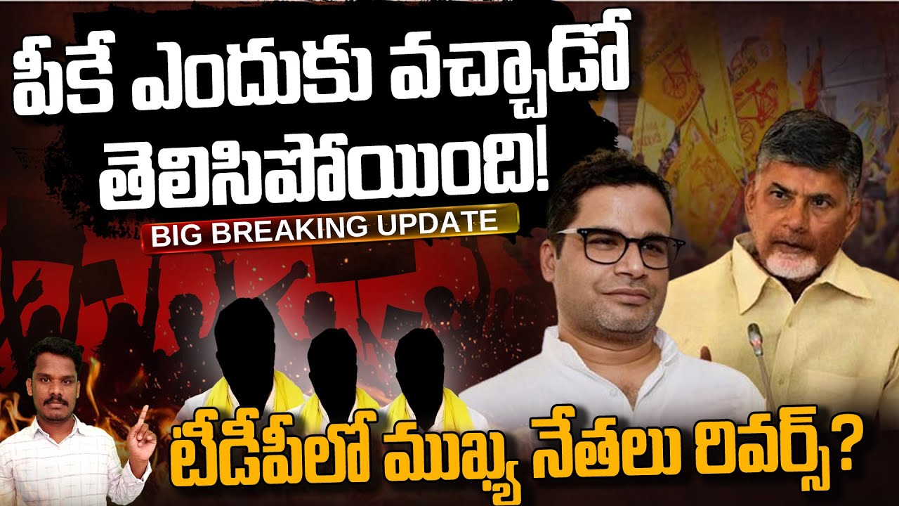 PK Babu Meet: ప్రశాంత్ కిషోర్ ఎందుకు వచ్చాడో తెలిసిపోయింది.. టీడీపీలో ...