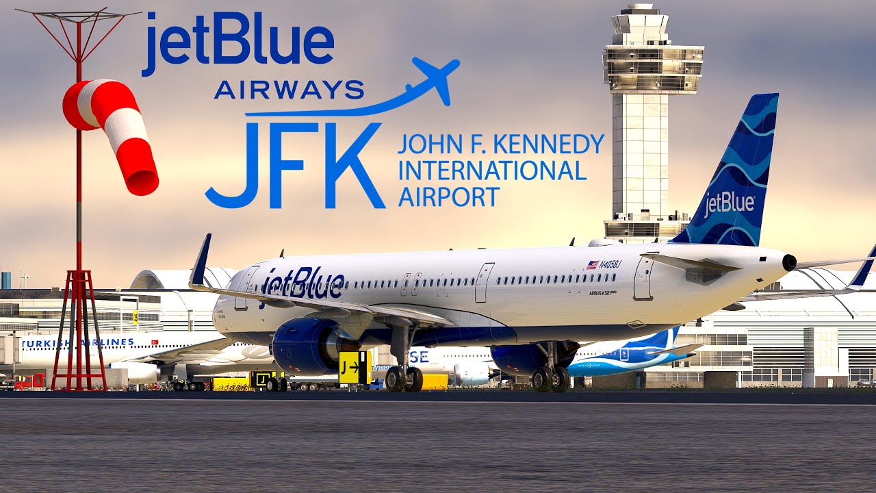 JetBlue Airbus A321neo Paris CDG to New York JFK | Flight Simulator ...