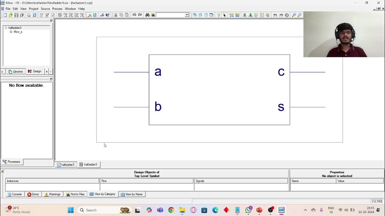 Verilog code of half adder by Shravan Ghodke - YouTube