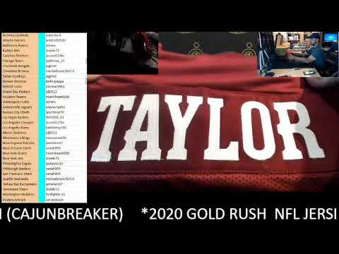CAJUNBREAKER 2020 GOLD RUSH NFL JERSEYS CASE(EBAY) 6-4-2020 - YouTube