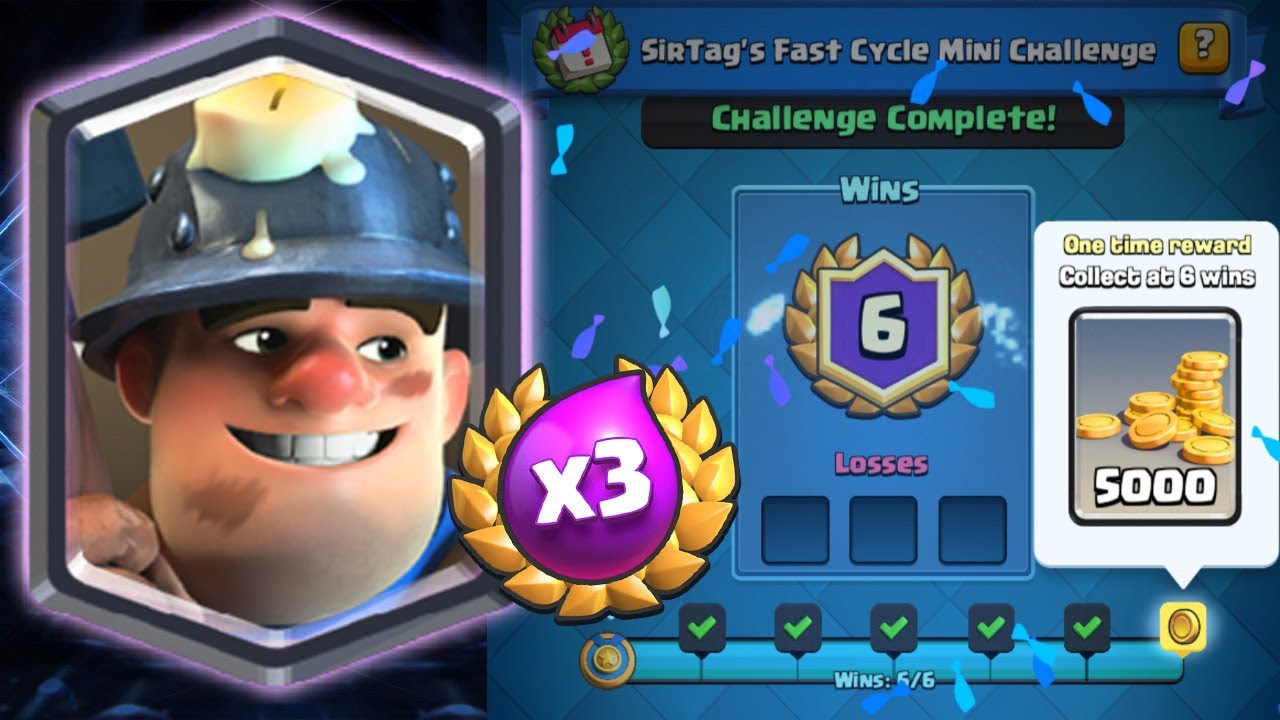 BEST DECK FOR SIRTAG'S FAST CYCLE MINI CHALLENGE | Clash Royale | Game ...