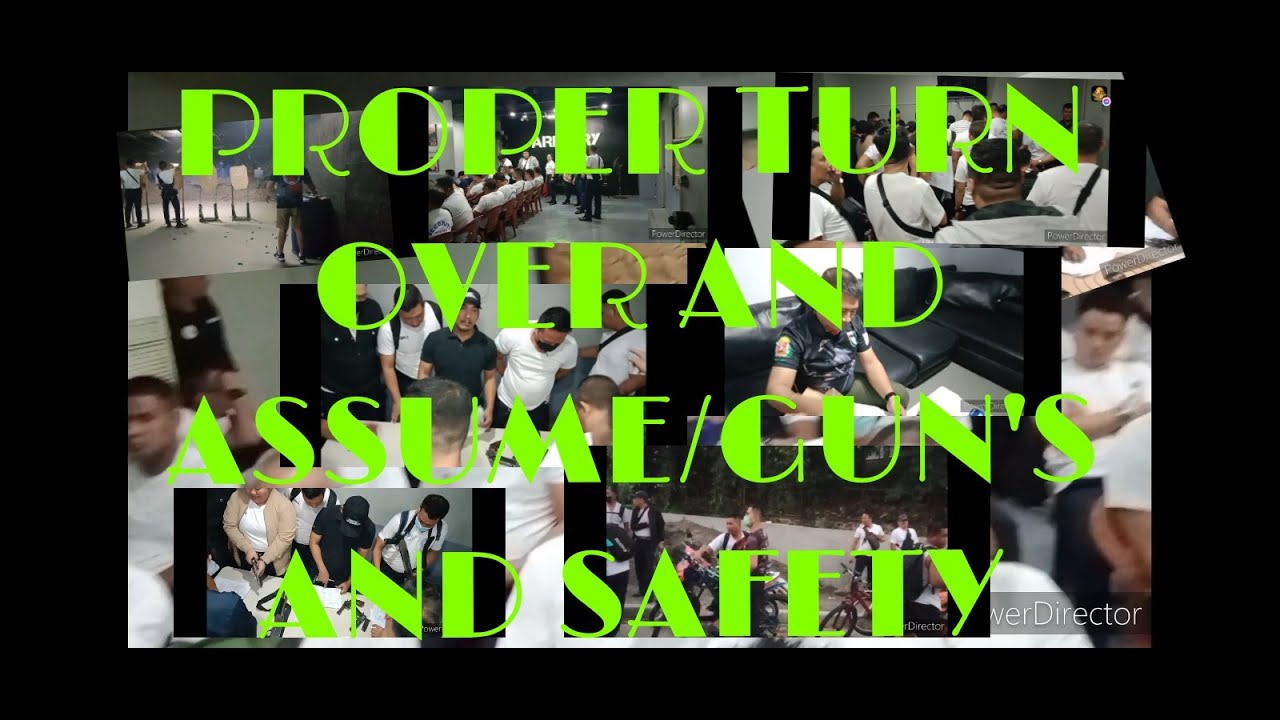 PROPER TURN OVER AND RECEIVED GUN AND AMMOS, GUN'S AND SAFETY,W/ FIRING ...