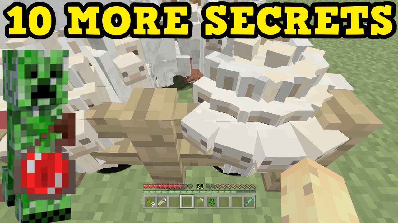 Minecraft Xbox One / PS4 - 10 MORE TU54 SECRETS - YouTube