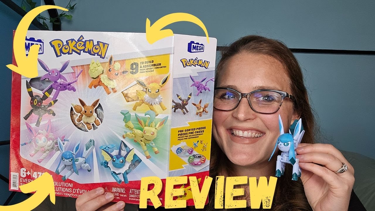 MEGA Pokemon Action Figure Every Eevee Evolution - YouTube