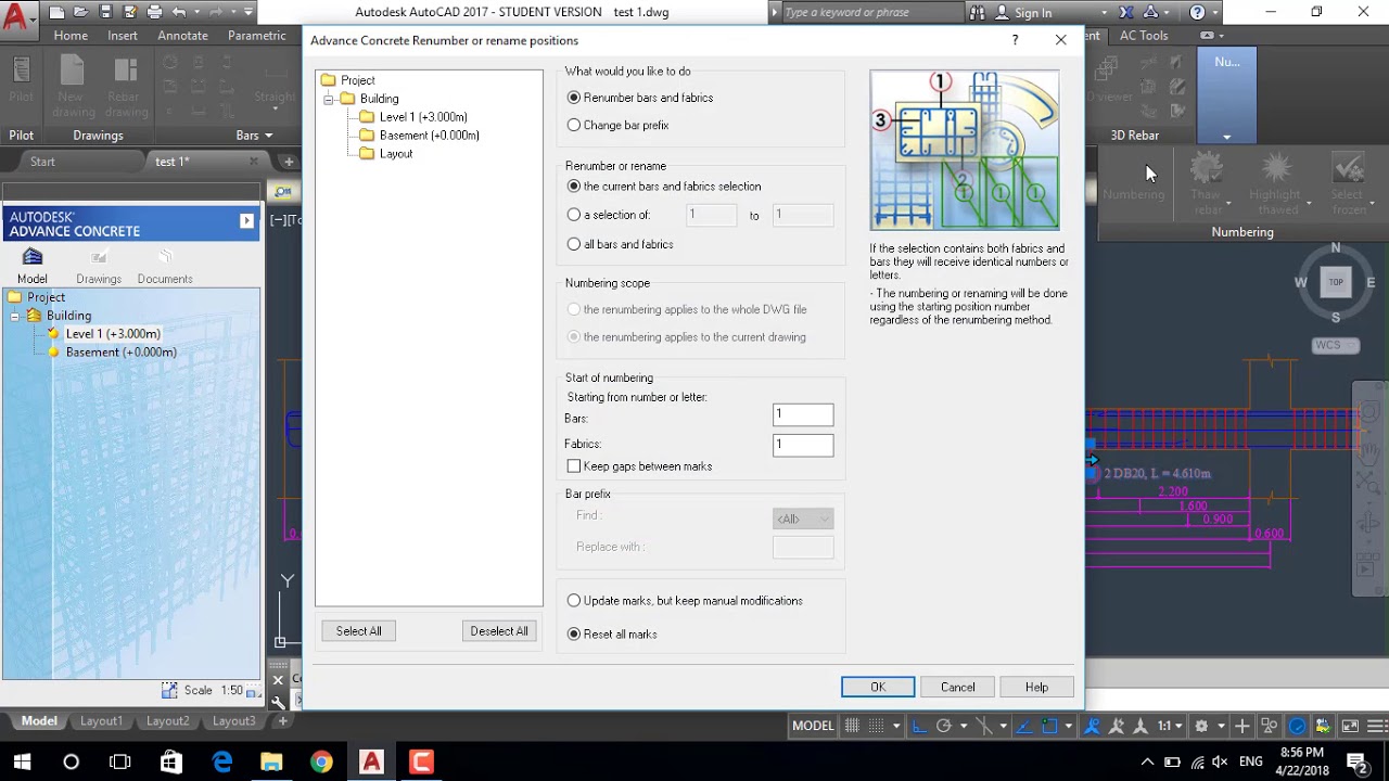 Advanced Concrete-AutoCAD-How To Renumber In symbol Advanced Concrete ...