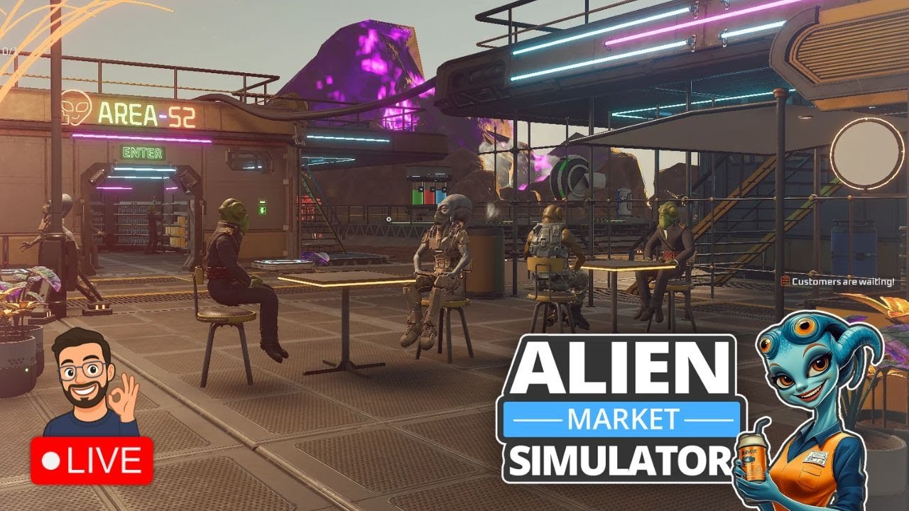 🔴LIVE Alien Market Simulator (Gameplay PC) - O mercado intergaláctico ...
