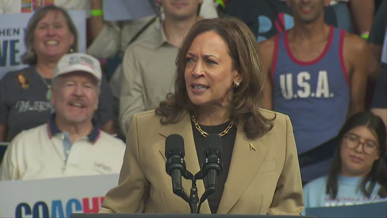 VP Kamala Harris and Gov. Tim Walz speak at campaign rally in Arizona ...