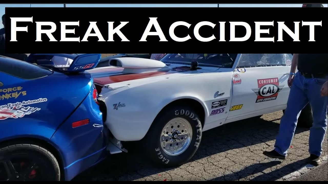 Drag Race Freak Accident At Line Up Chevy vs Chevy (Keep Volume Low ...
