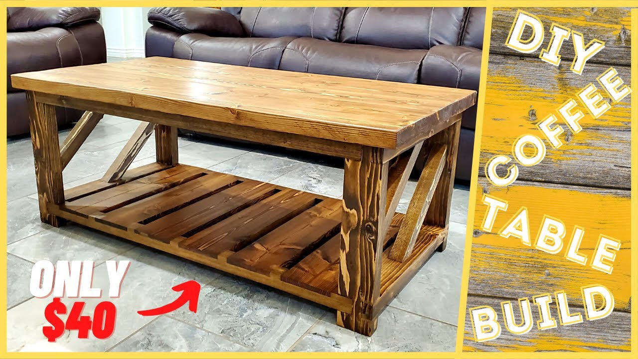 DIY Coffee Table Build For Beginners - YouTube