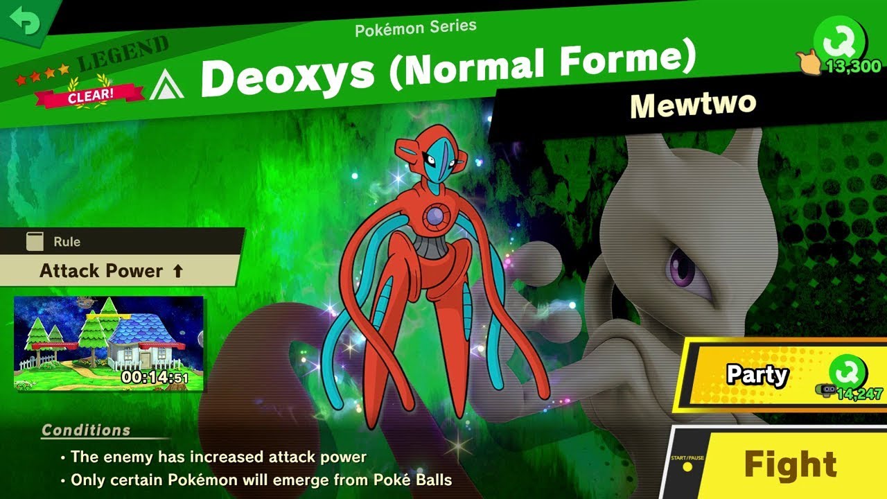 Super Smash Bros Ultimate: Deoxys Spirit Battle - YouTube