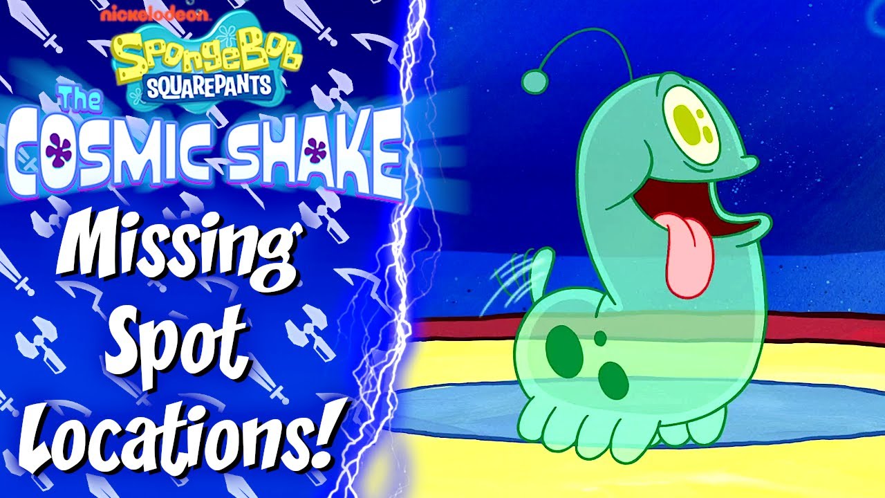 Missing Spot Location Guide - SpongeBob SquarePants: The Cosmic Shake - YouTube