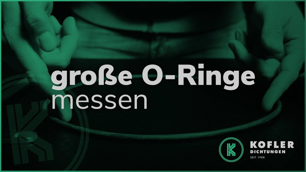 große O-RINGE EINFACH messen - YouTube