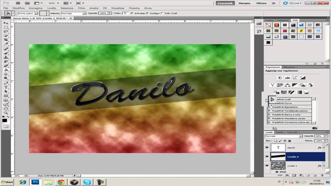 Tutorial - Sfondo Sfumato - YouTube