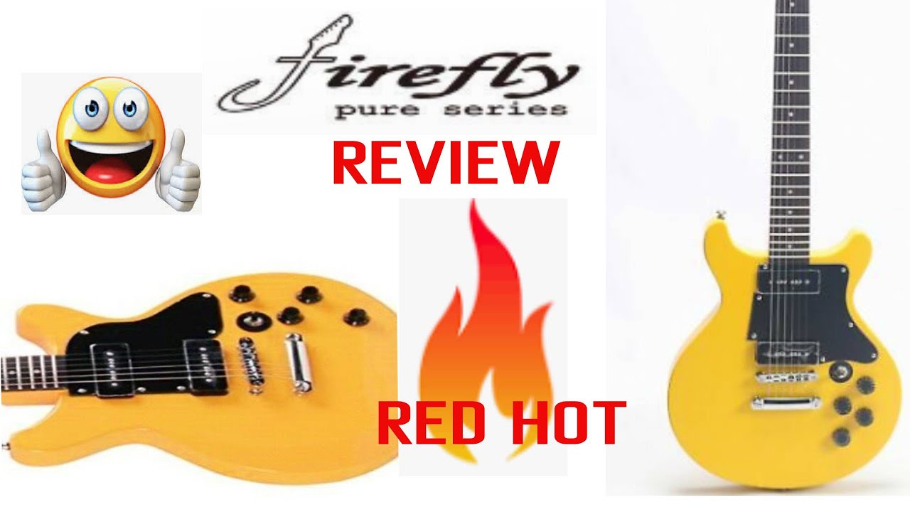 Firefly Guitar Double Cut DC P90 in TV Yellow - YouTube