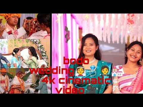 Bodo Traditional 4k 60fps🎥 cinematic wedding video || Bodo wedding 2024 ...