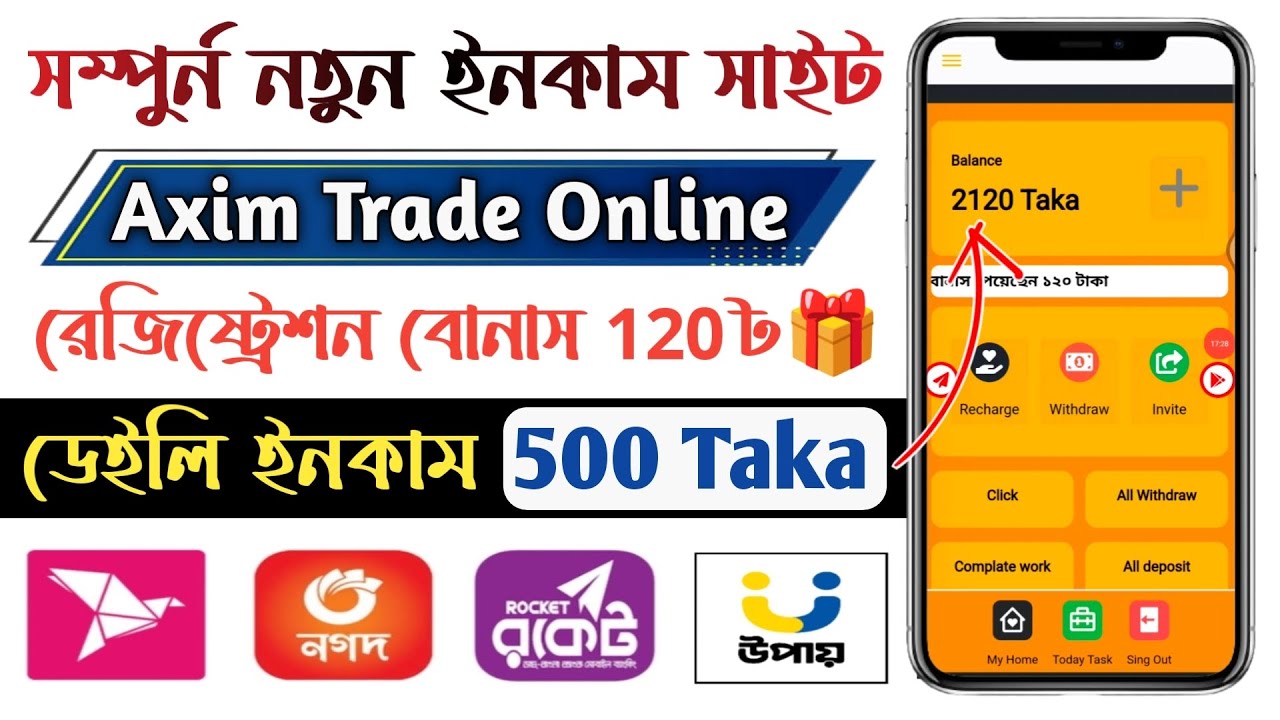 Axim Trade Online | New Income Site 2023 | Daily Income 500 ...