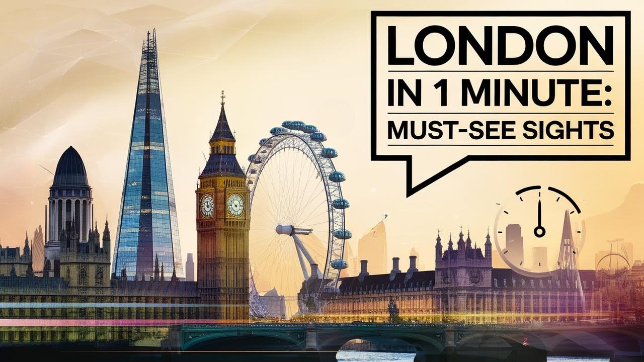 London in one minute | London travel guide | 25 Things to do in London ...
