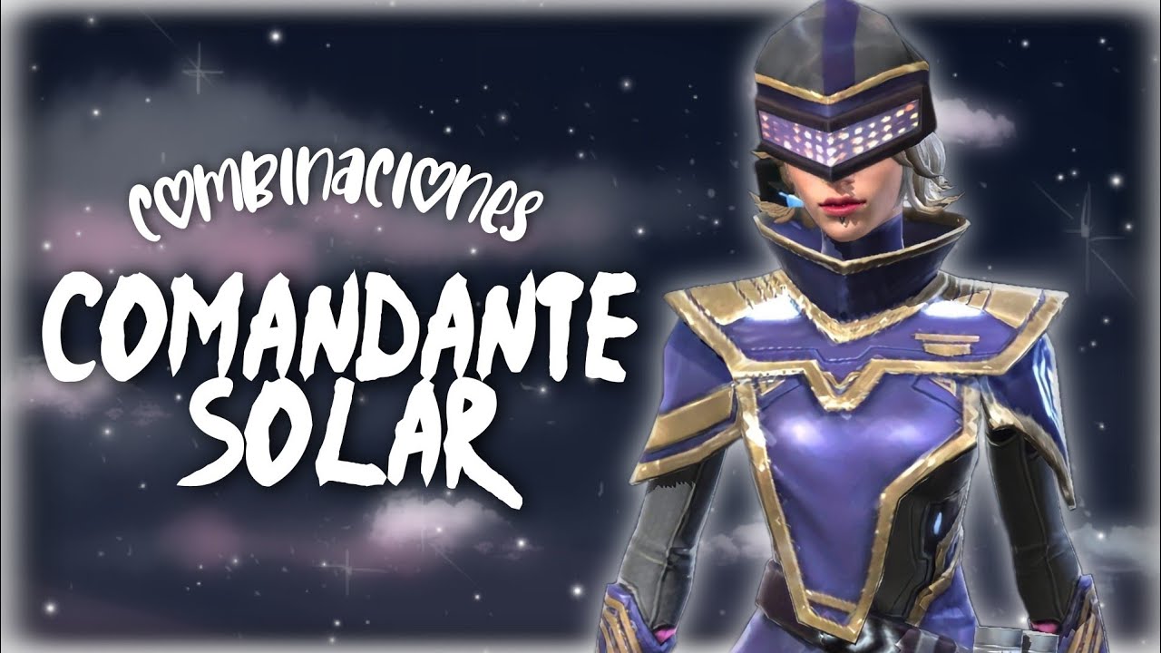 ☄️Las Combinaciones Más Bonitas Con El Set Comandante Solar - FREE FIRE ...