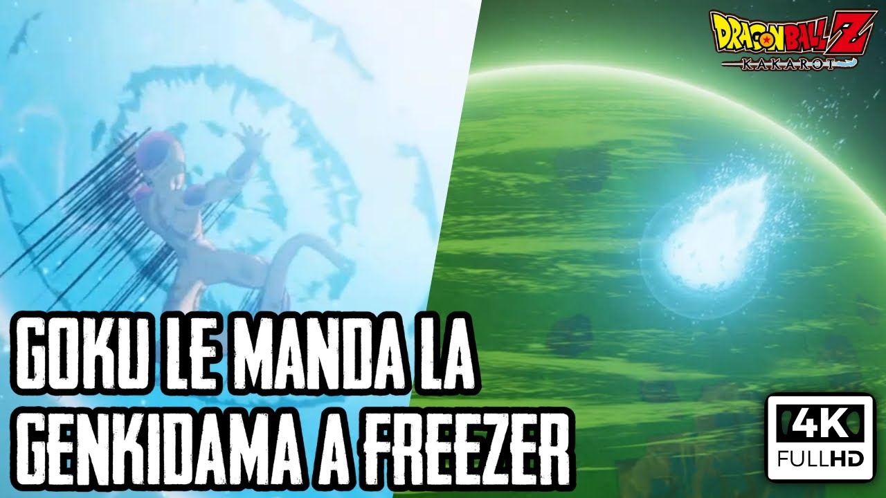 GOKU le manda la GENKIDAMA a FREEZER Dragon Ball Kakarot - YouTube
