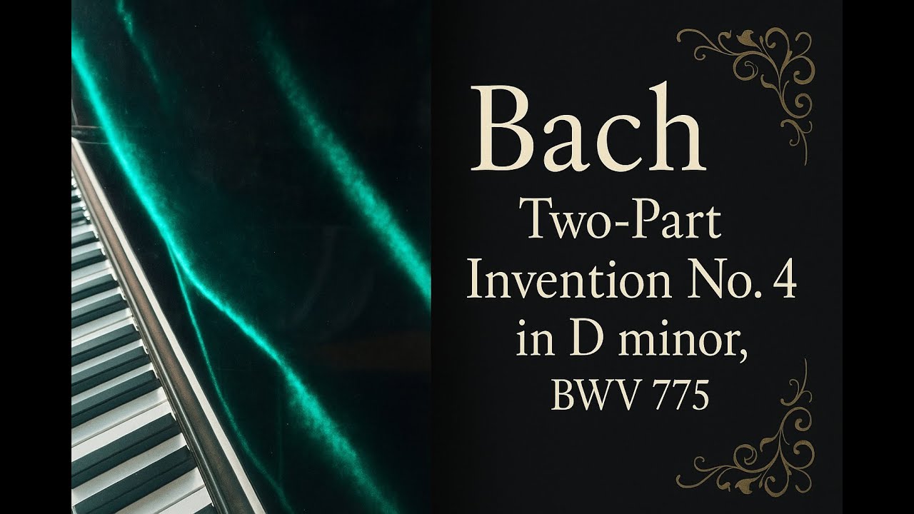 J.S. Bach: Two-Part Invention No.4 in D Minor, BWV 775 - YouTube