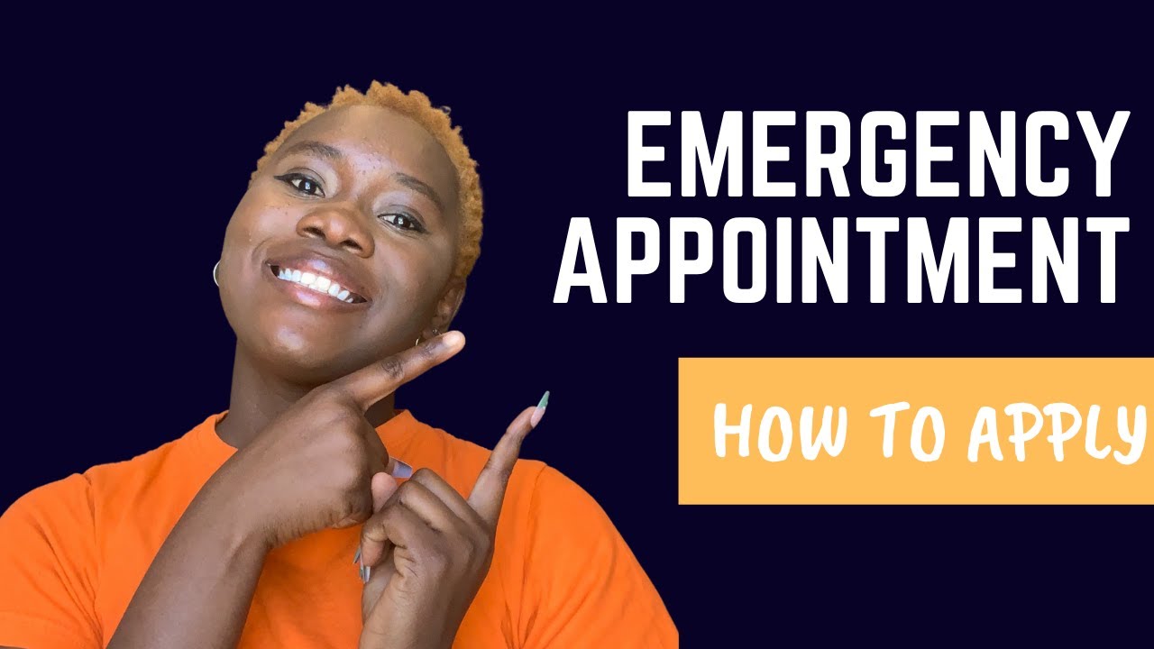 Step-by-Step Process to Schedule an Emergency Appointment at the US ...