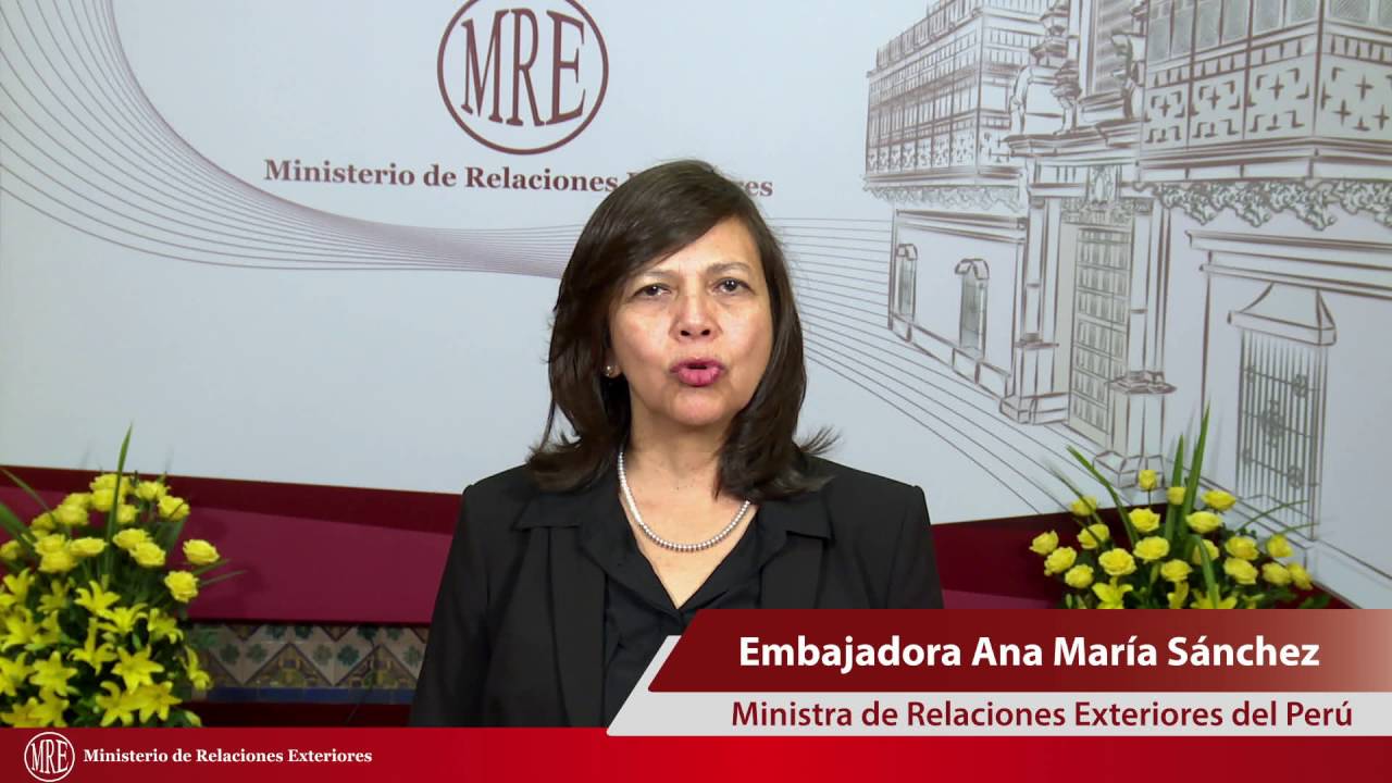 Mensaje de la Canciller Ana María Sánchez, por Fiestas Patrias - YouTube