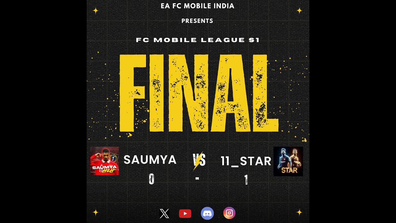 FC MOBILE LEAGUE FINALS S1 | SAUMYA vs 11_STAR | FC MOBILE INDIA - YouTube