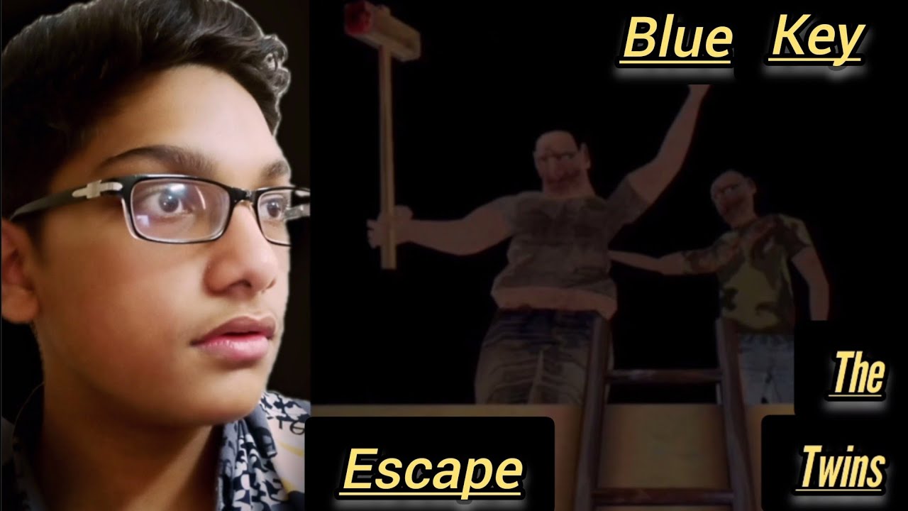 I played The twins horror game escape in blue key escape successfully ...