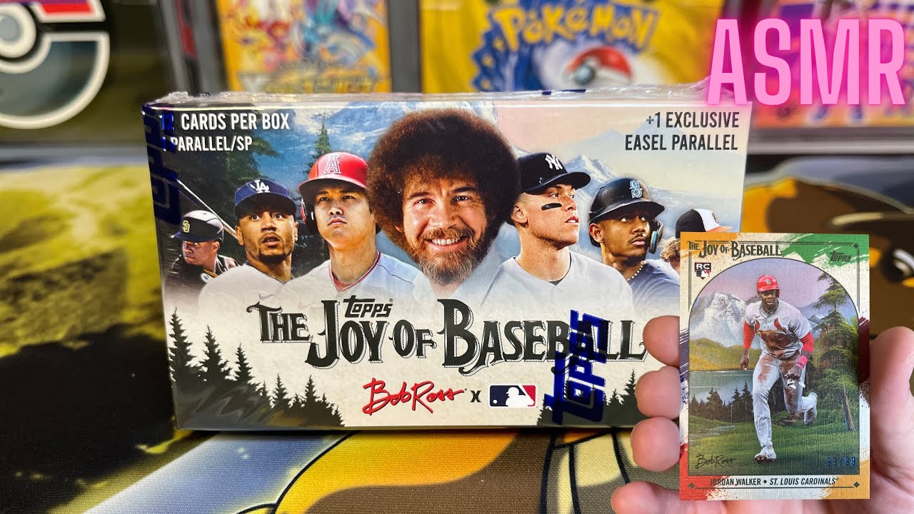 Topps The Joy of Baseball Bob Ross Box Break with ASMR Sounds - YouTube