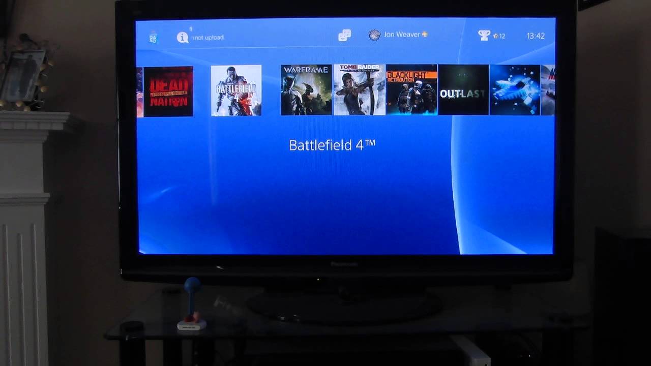 PS4 XMB when COD Ghosts is running in the background - YouTube