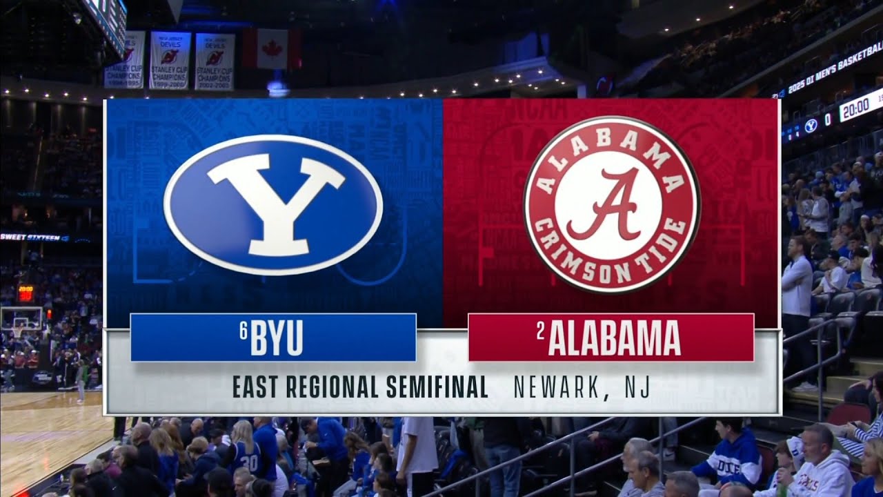 NCAA MBB Regional Semifinals on CBS intro | BYU vs Alabama | 3/27/2025 ...